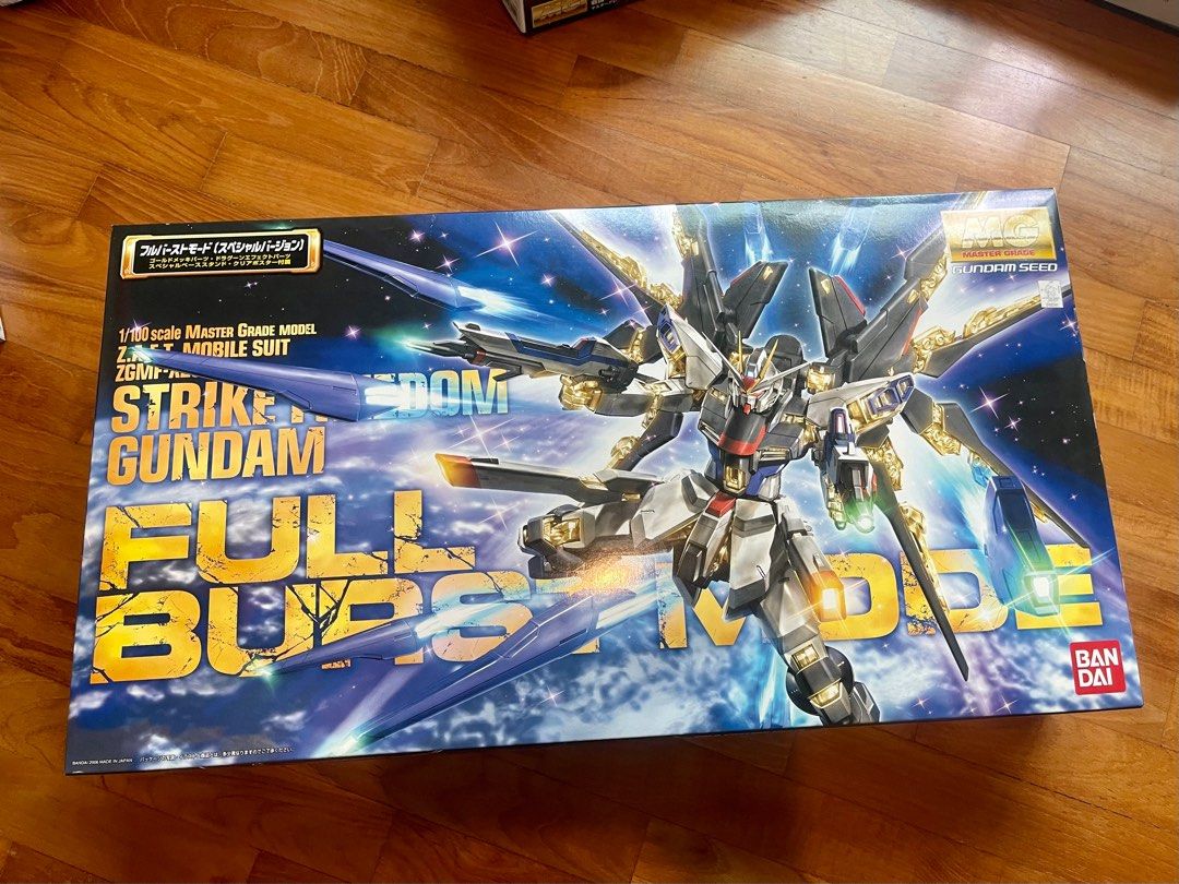 MG Strike Gundam Full Burst Mode, Hobbies & Toys, Toys & Games on Carousell