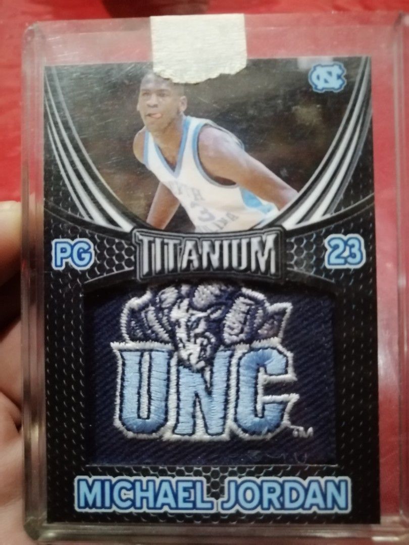 Michael Jordan UNC patch card (custom), Hobbies & Toys, Memorabilia ...
