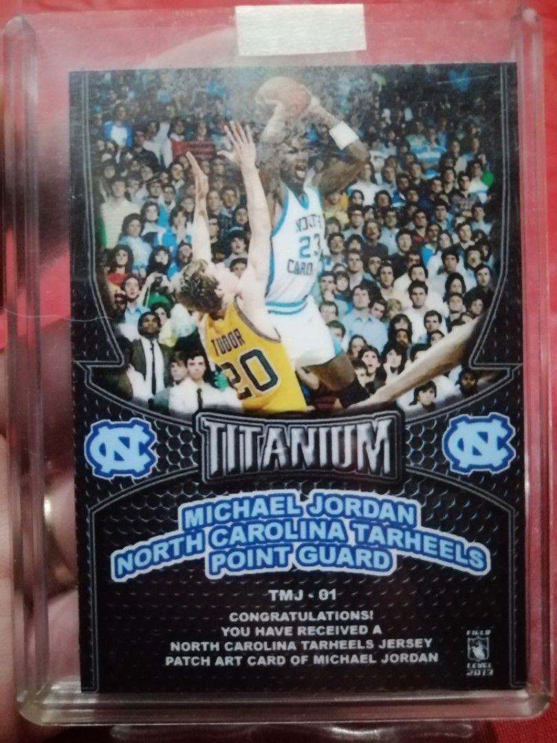 Michael Jordan UNC patch card (custom), Hobbies & Toys, Memorabilia ...