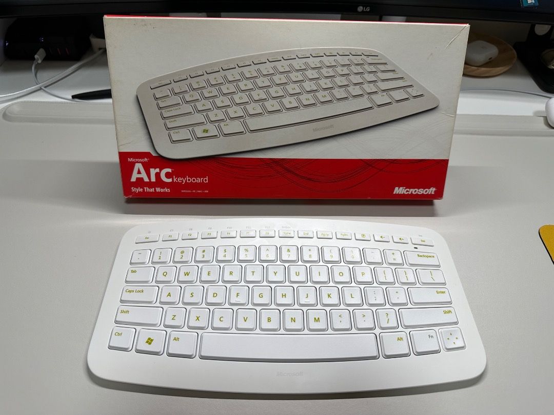Microsoft Arc Keyboard for Mac and Windows, 電腦＆科技, 電腦周邊及配件, 電腦鍵盤及相關產品 ...