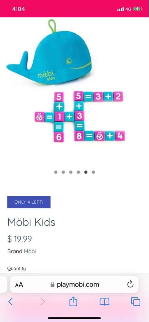 mobi kids math scrabble game, Hobbies & Toys, Toys & Games on Carousell