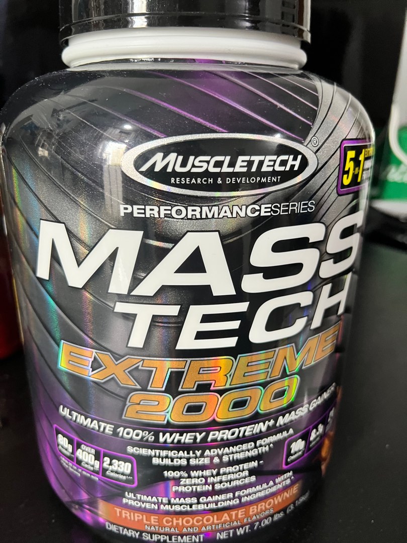 Muscletech mass tech, Health & Nutrition, Health Supplements, Sports ...