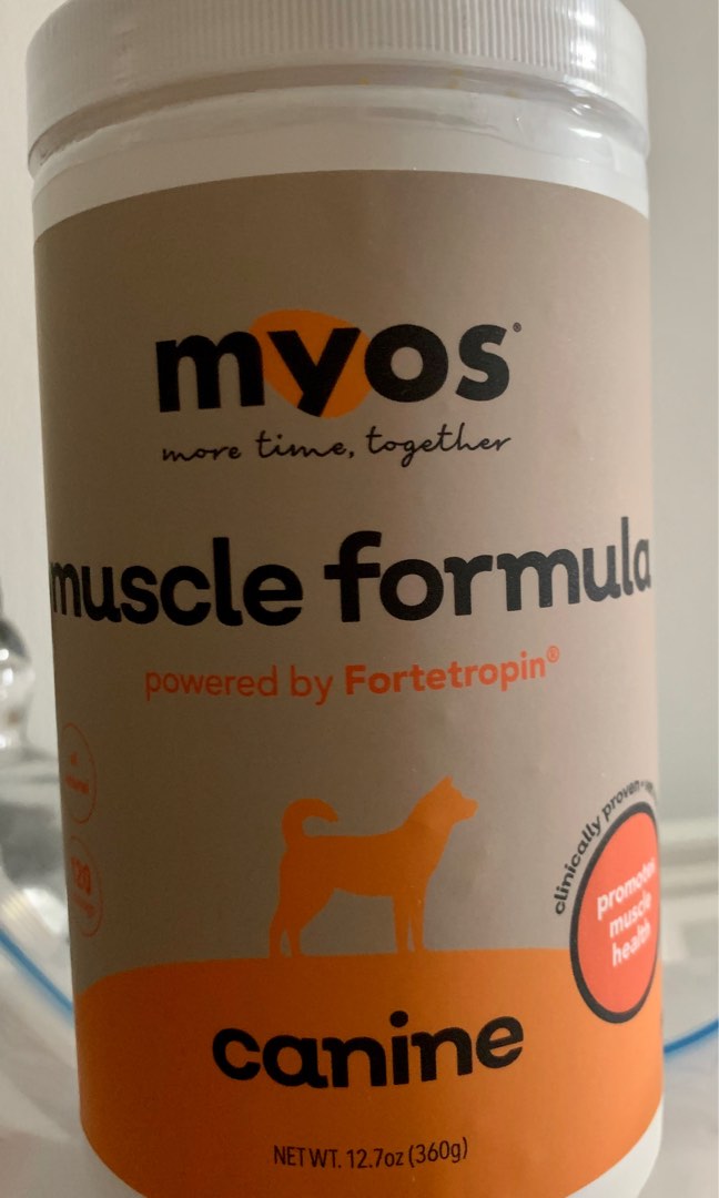 MYOS Canine Muscle Formula 12.7 oz Canister, Pet Supplies, Health ...