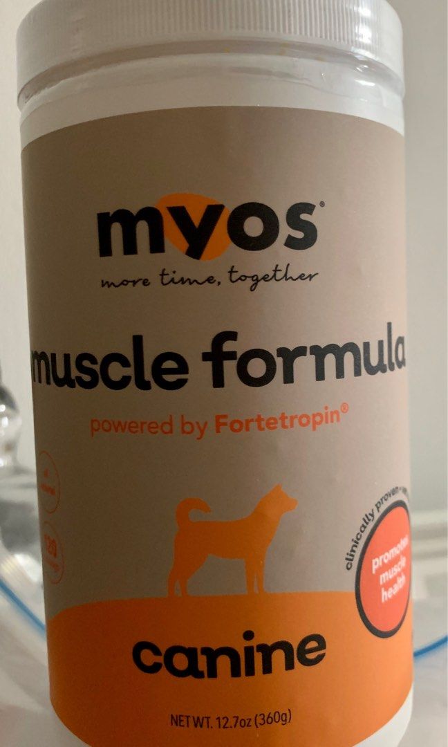 MYOS Canine Muscle Formula 12.7 oz Canister, Pet Supplies, Health ...