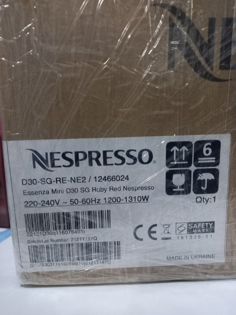 Nespresso Essenza Mini Ruby Red with $20 Voucher, TV & Home Appliances ...