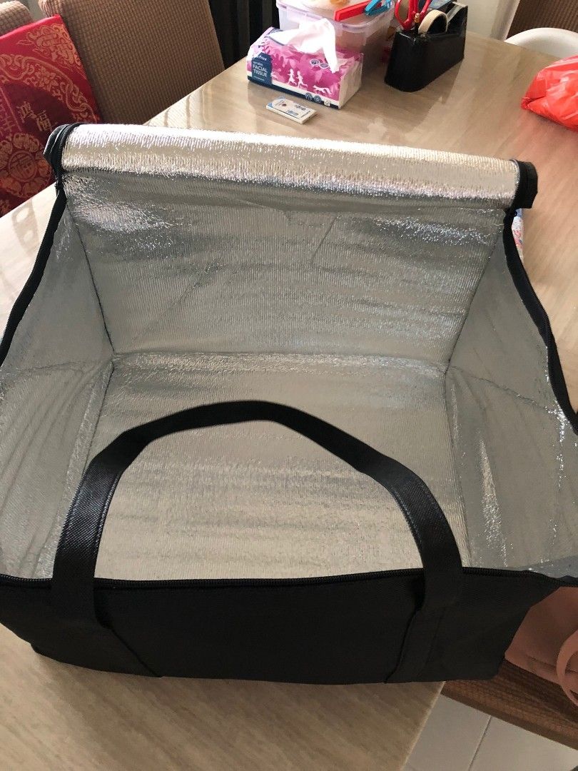 New Big Cooler Bag Black and with Zip, Food & Drinks, Gift Baskets ...