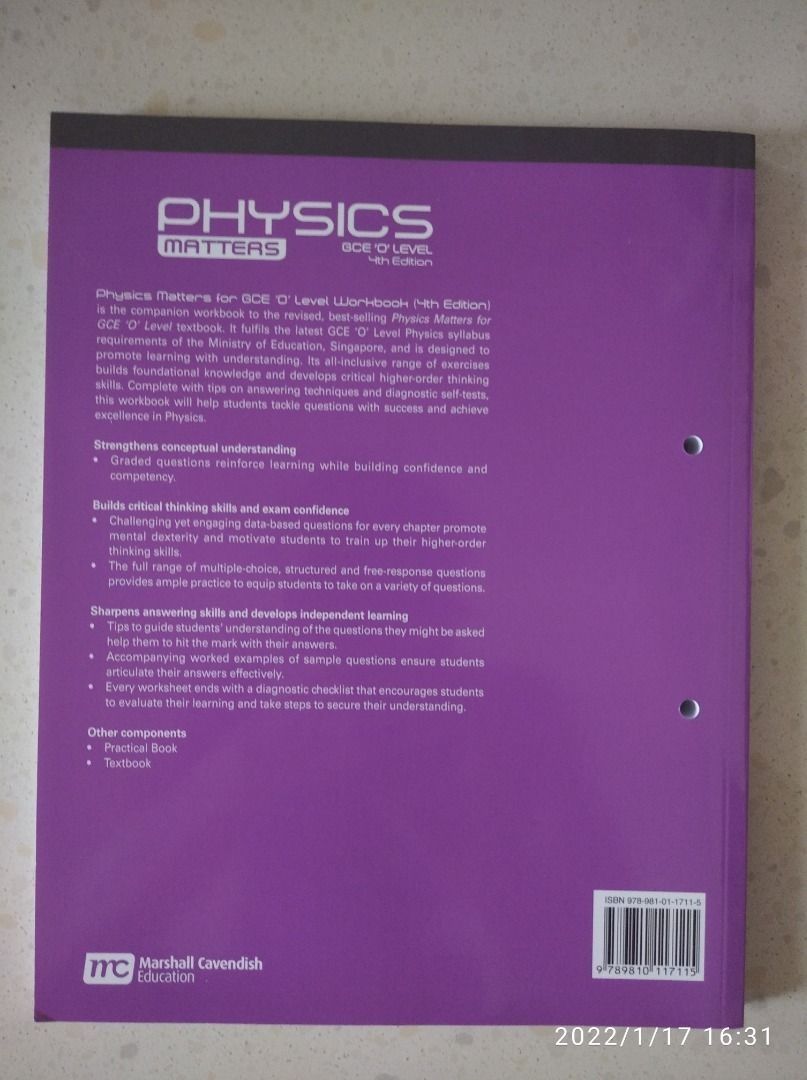 (NEW)Physics Matters O level workbook 4th Edition, Hobbies & Toys ...