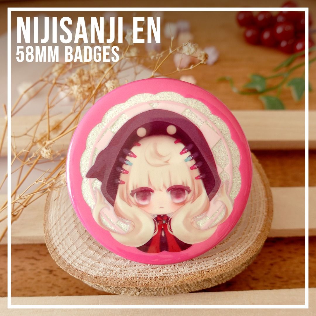 NIJISANJI EN Badges Button Pins Luxiem/Ethyria, Hobbies & Toys ...