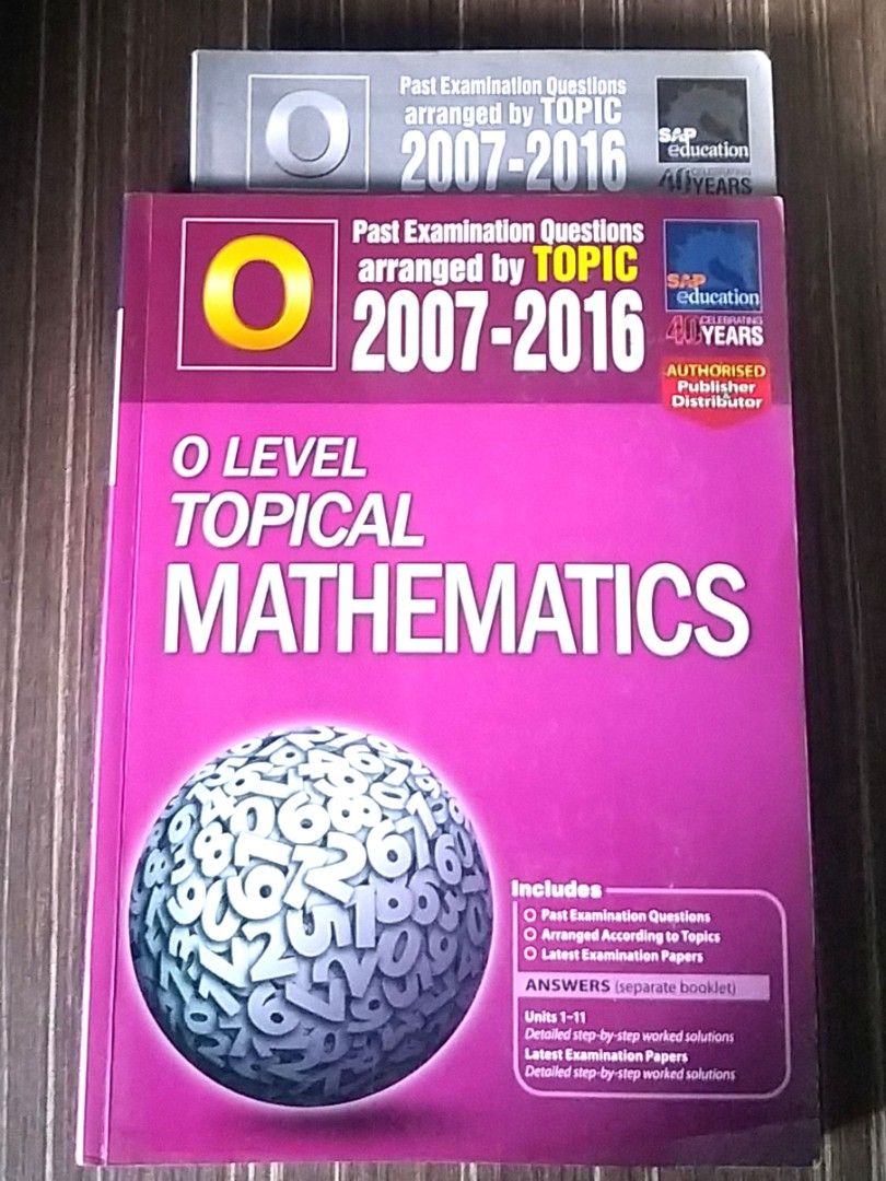 O Level Mathematics with answer booklet, Hobbies & Toys, Books ...