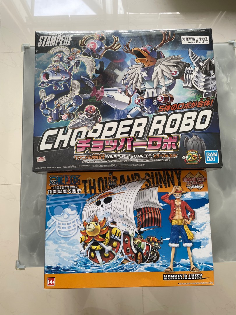 One Piece model Kit Chopper Robo Set and Thousand Sunny, Hobbies & Toys ...