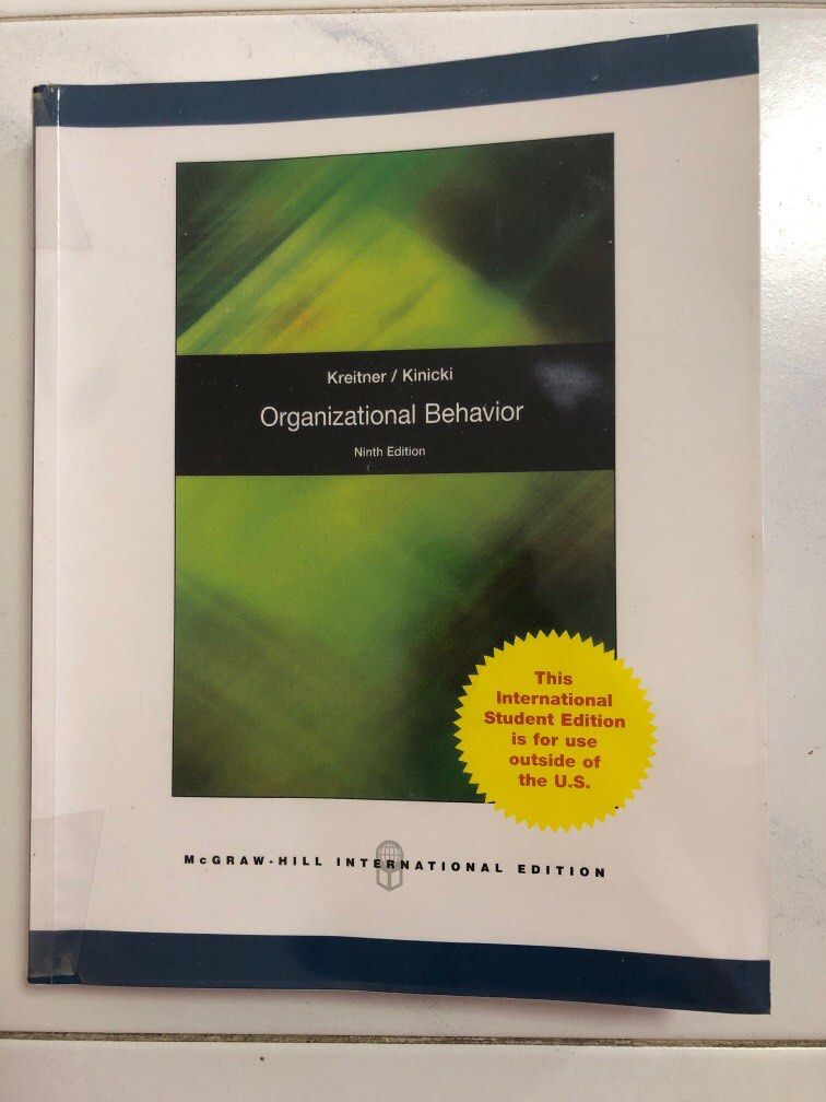 Organizational Behavior Ninth Edition - Kreitner/Kinicki, Hobbies ...