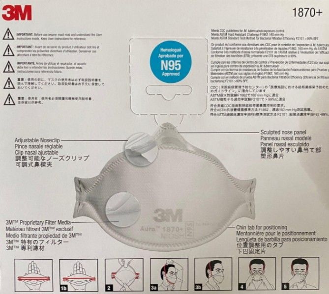 Original Brand New 3M N95, Health & Nutrition, Face Masks & Face ...