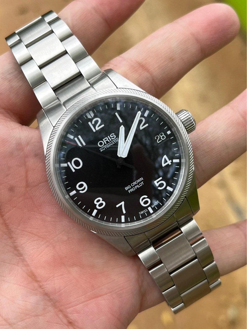 Oris ProPilot 41 Black Pro Pilot Big Crown, Luxury, Watches on Carousell
