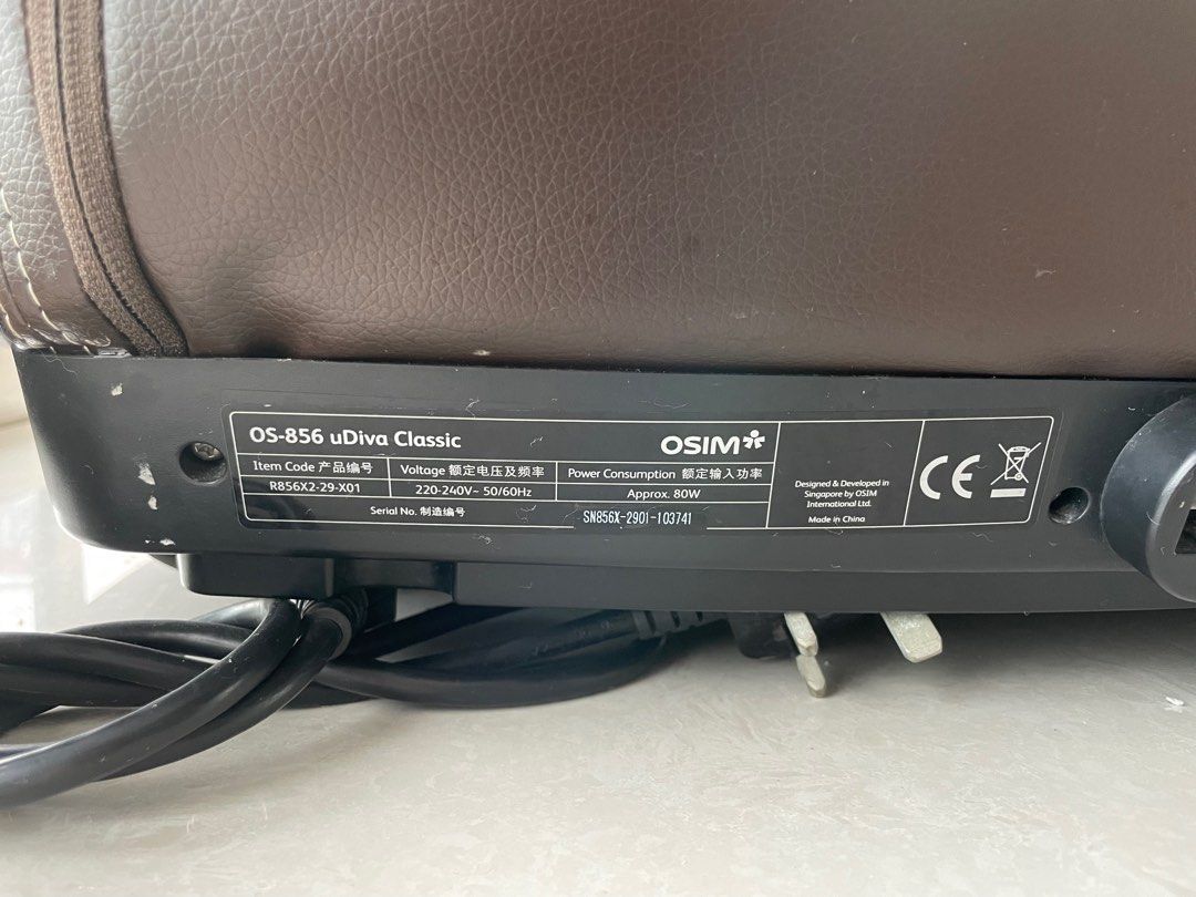 OSIM uDiva Classic Massage Chair (OS-856), Furniture & Home Living ...