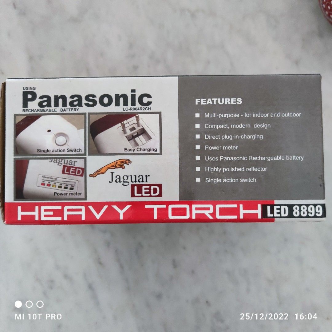 Panasonic heavy LED torchlight, Furniture & Home Living, Home ...