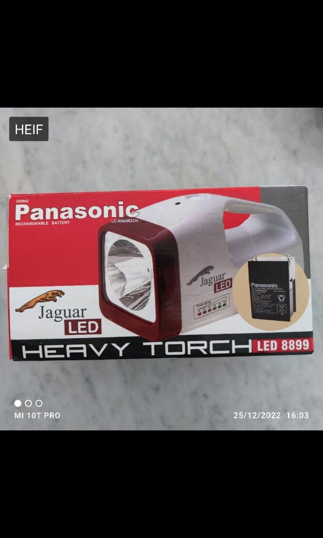 Panasonic heavy LED torchlight, Furniture & Home Living, Home ...