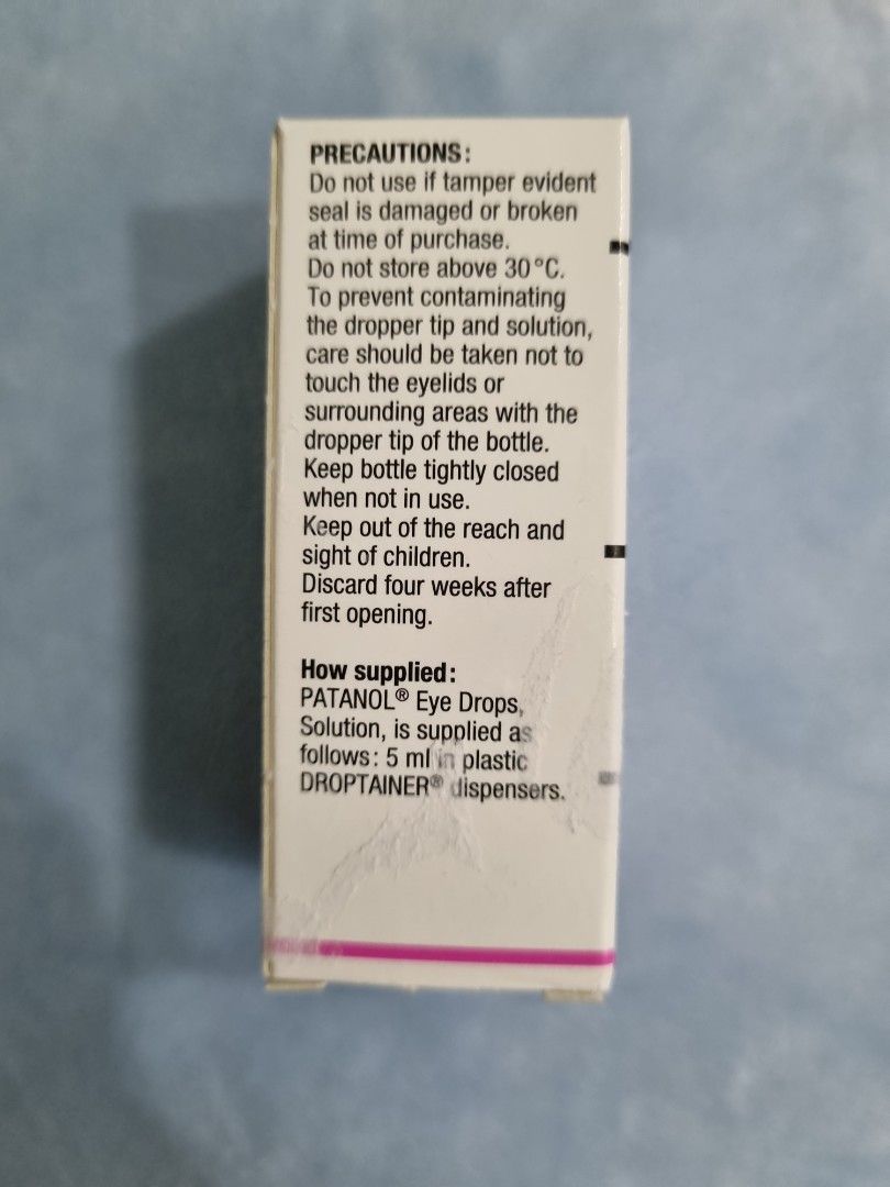 Patanol eyedrops, Health & Nutrition, Medical Supplies & Tools on Carousell