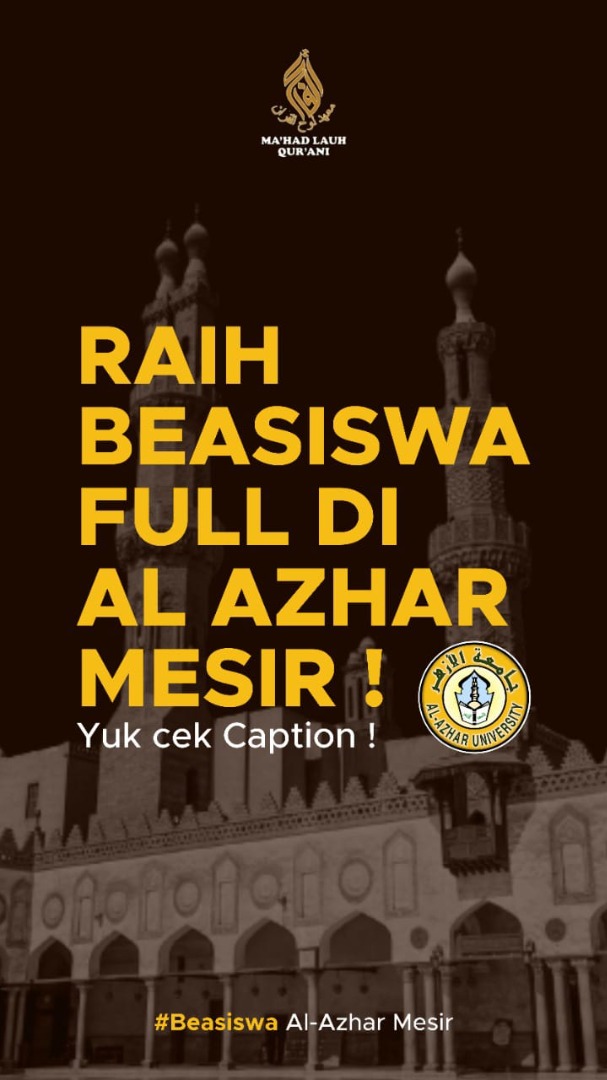 Pendaftaran Al Azhar Mesir 2023 | Beasiswa Al Azhar Kairo Mesir 2023 ...