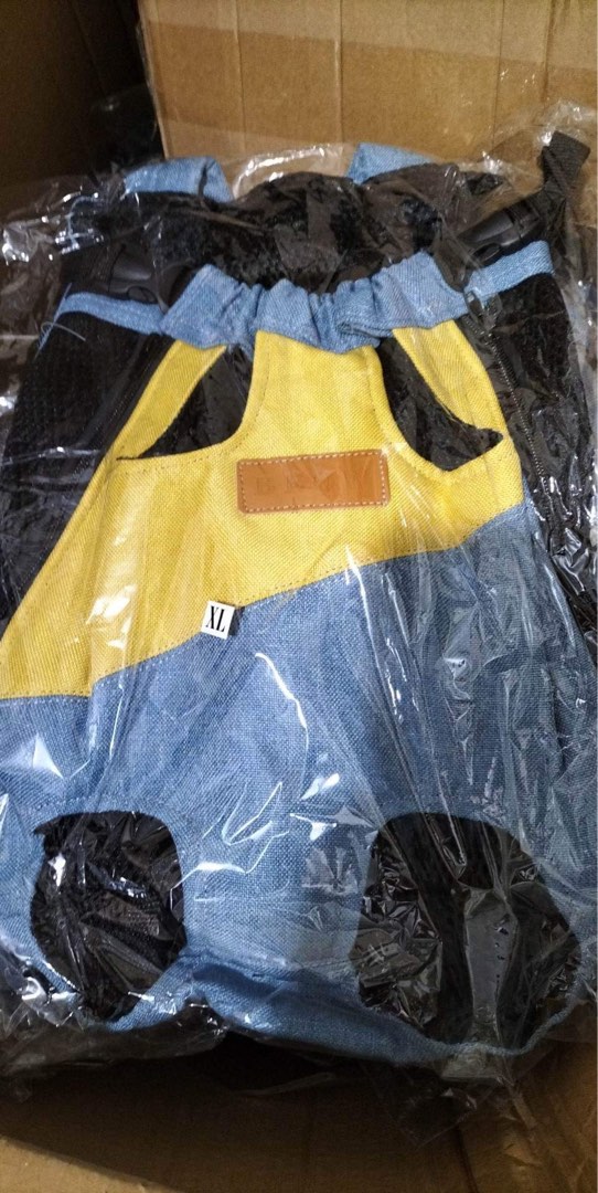 Pet Carrier Bag - XL denim yellow, Pet Supplies, Homes & Other Pet ...