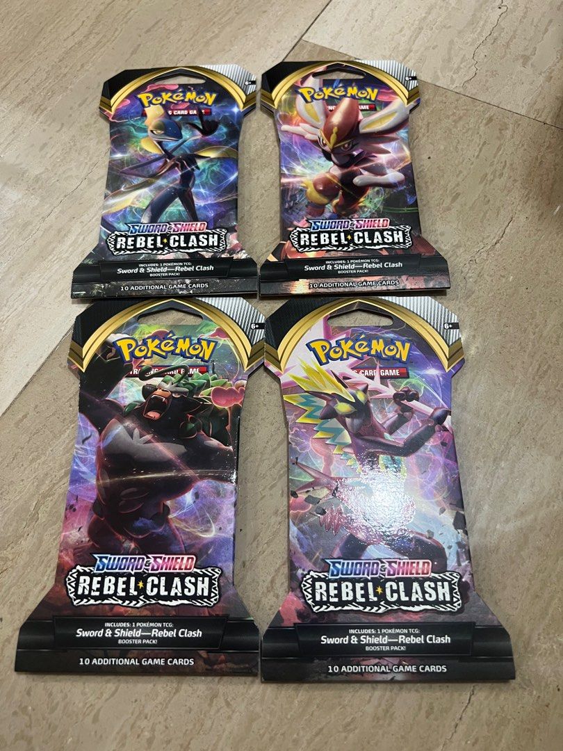 pokemon rebel clash sleeved booster, Hobbies & Toys, Toys & Games on ...