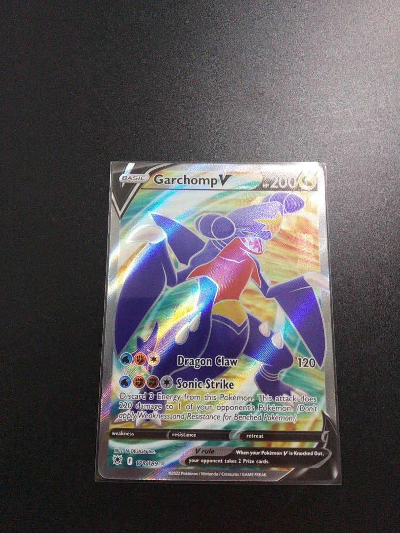Pokemon TCG Garchomp V Full Art Ultra Rare - SS10 Astral Radiance ...