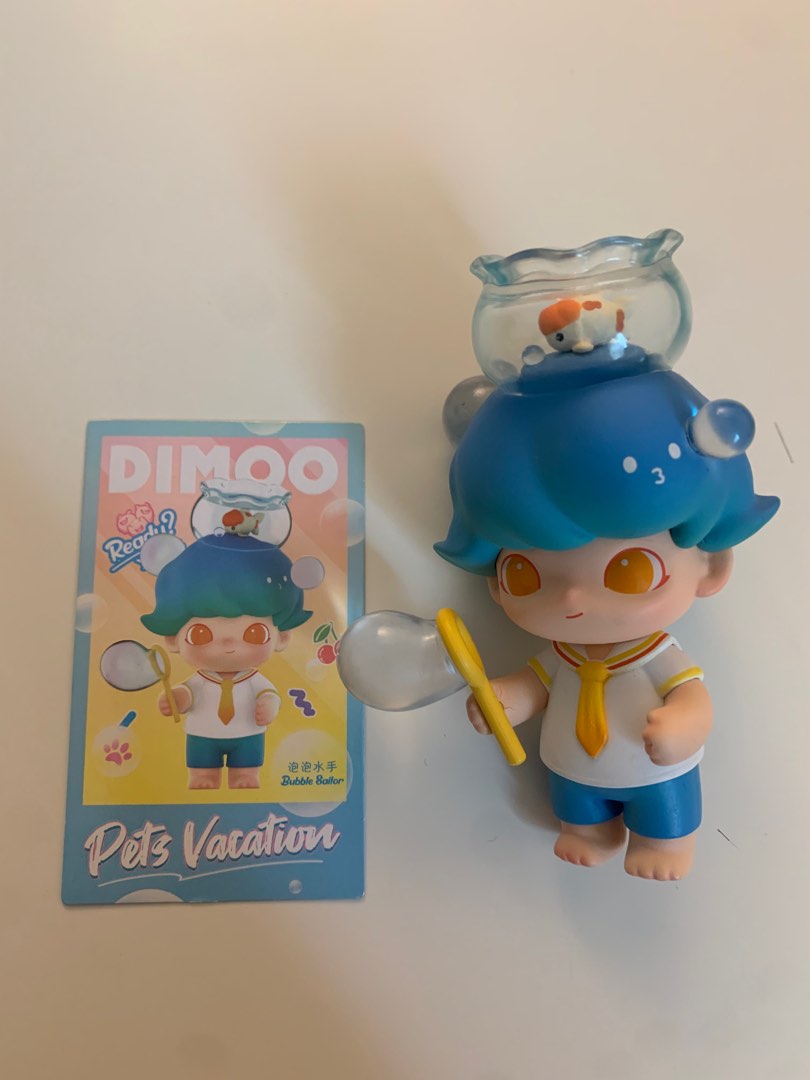 POPMART dimoo pets vacation series bubble sailor fish, Hobbies & Toys ...