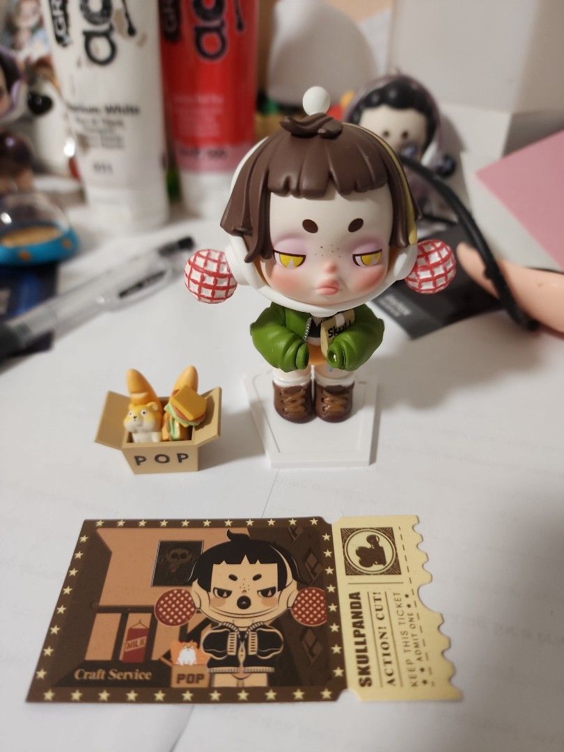 Popmart skullpanda action cut! craft service, Hobbies & Toys, Toys ...