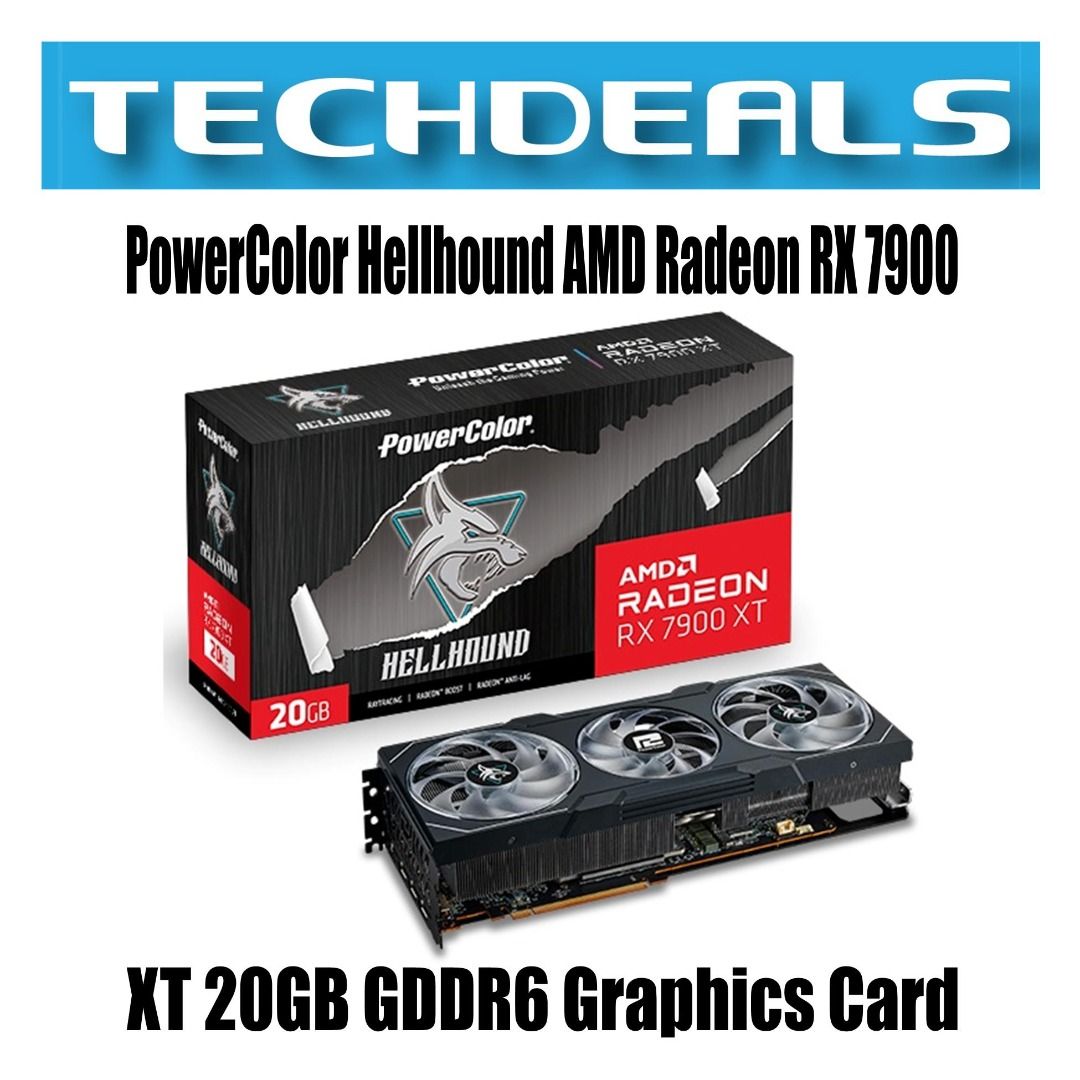 PowerColor Hellhound AMD Radeon RX 7900 XT 20GB GDDR6 Graphics Card ...