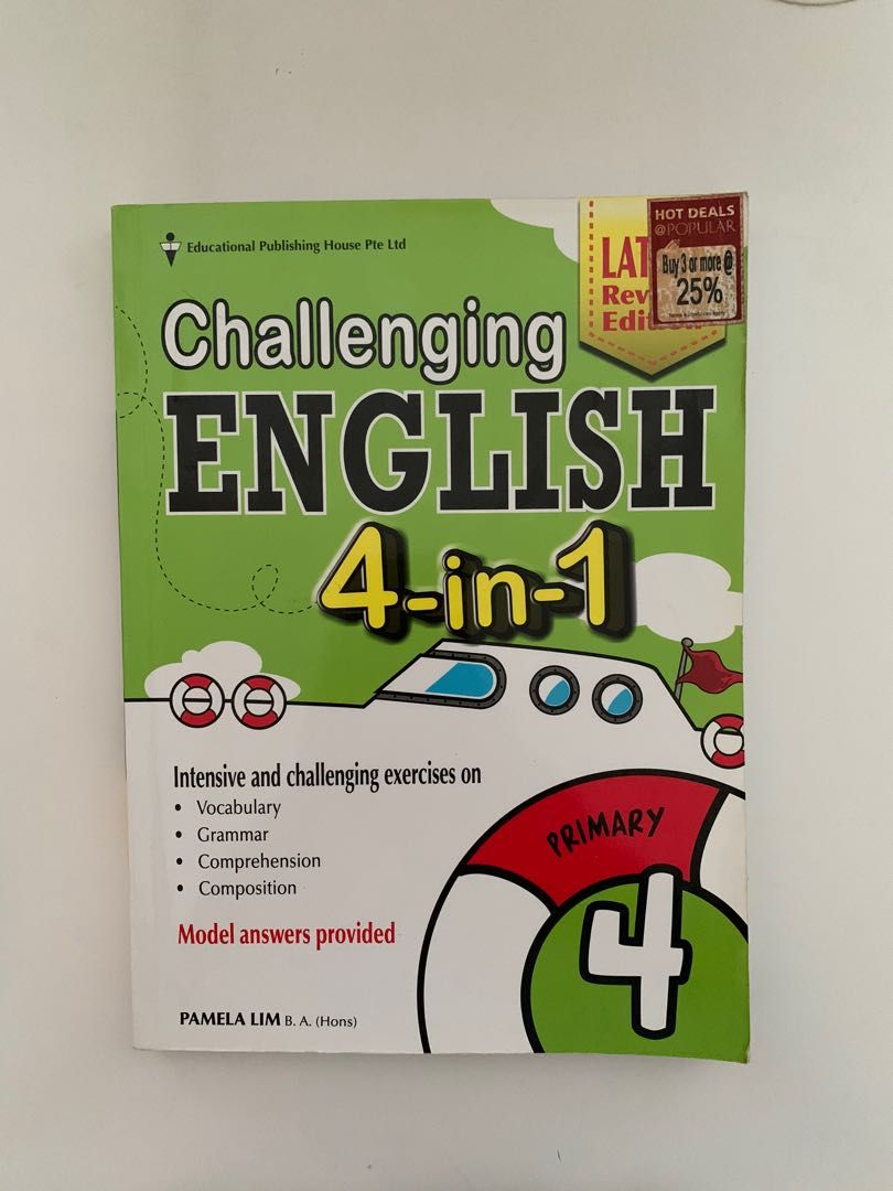 Primary 3-4 English assessment books: Grammar, Vocab, Comprehension ...