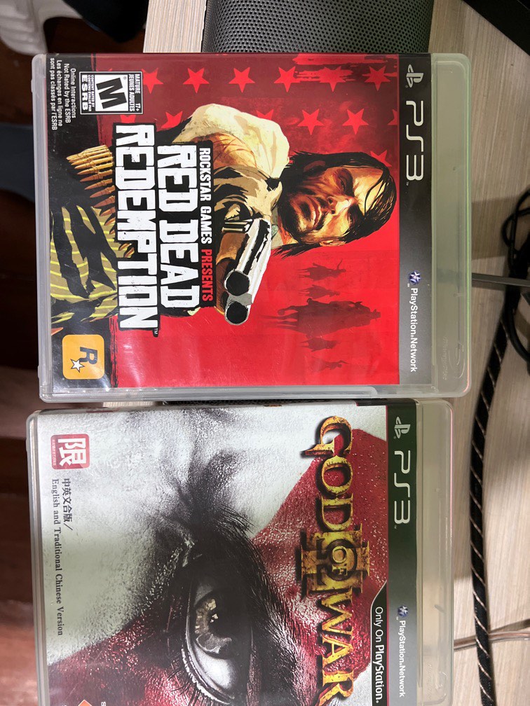 PS3 Red dead redemption & God of War3, 電子遊戲, 電子遊戲, PlayStation - Carousell