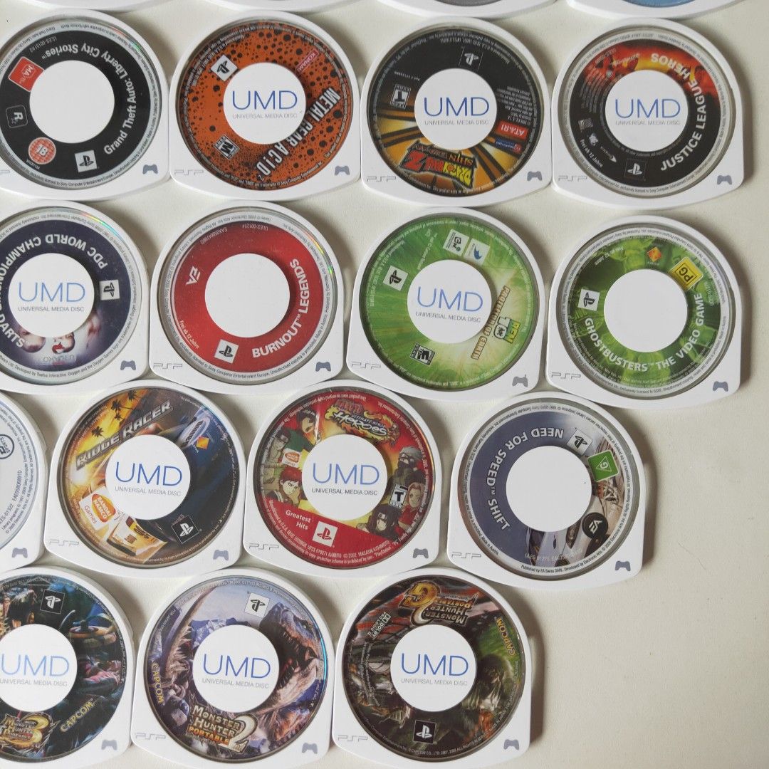 PSP UMD GAMES FOR SALE, Video Gaming, Video Games, PlayStation on Carousell
