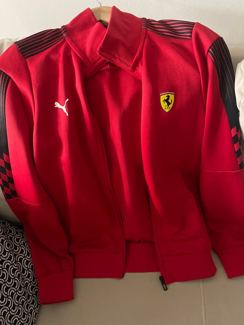 Puma Ferrari Jacket, Men's Fashion, Activewear on Carousell