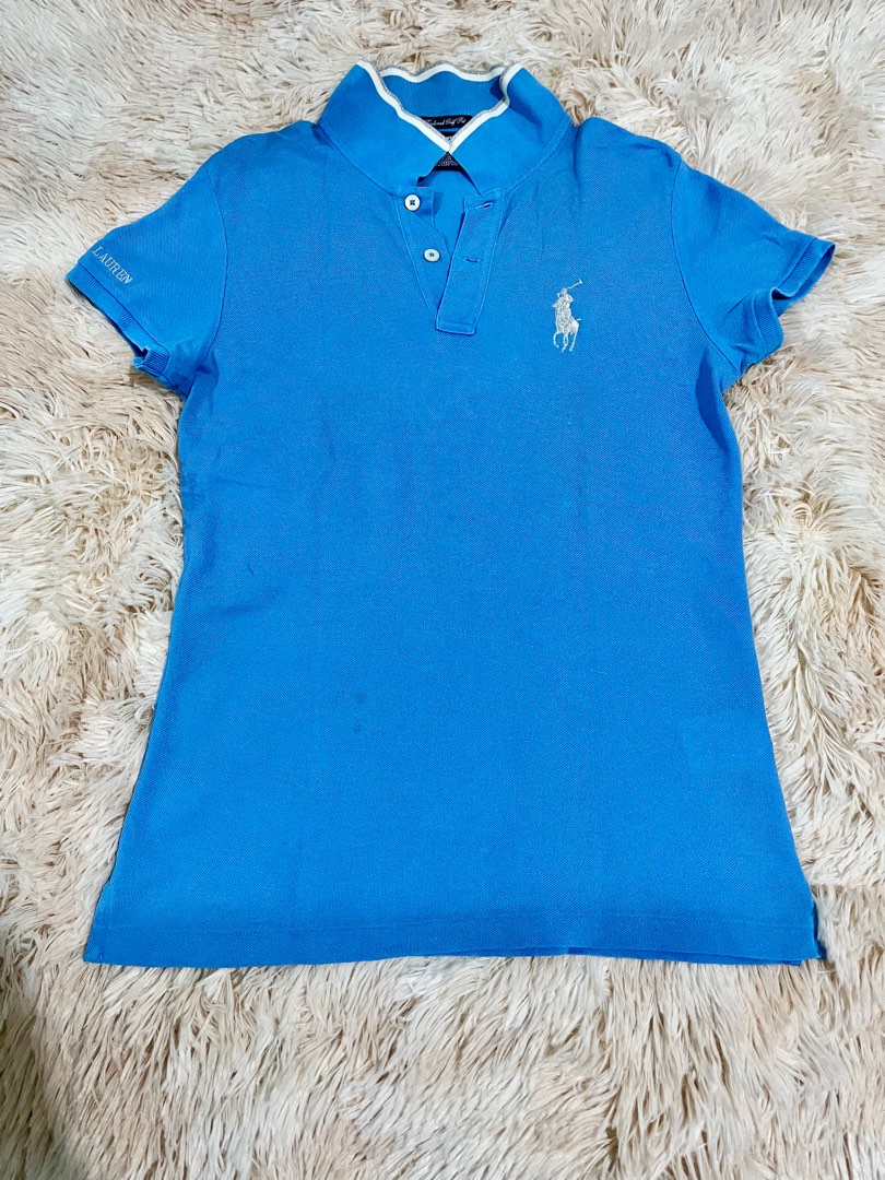Ralph Lauren Light Blue Polo Shirt Womens Fashion Tops Shirts On