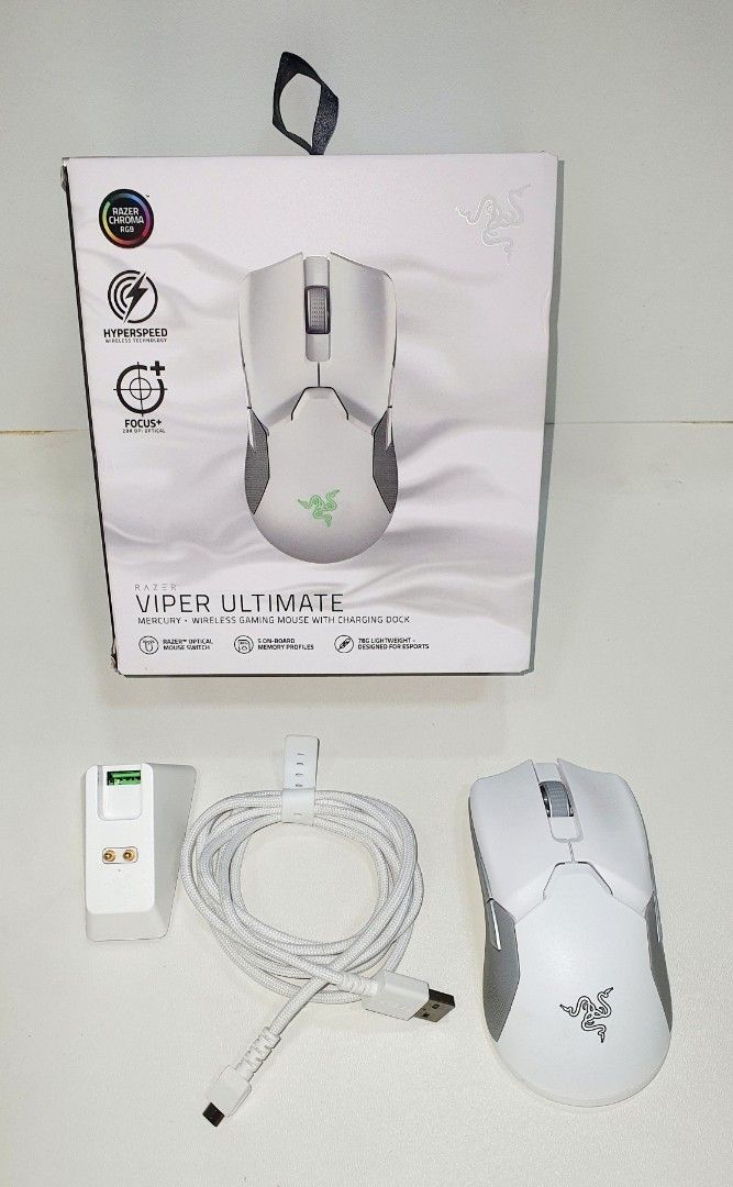 Razer Viper Ultimate (mercury), Computers & Tech, Parts & Accessories ...