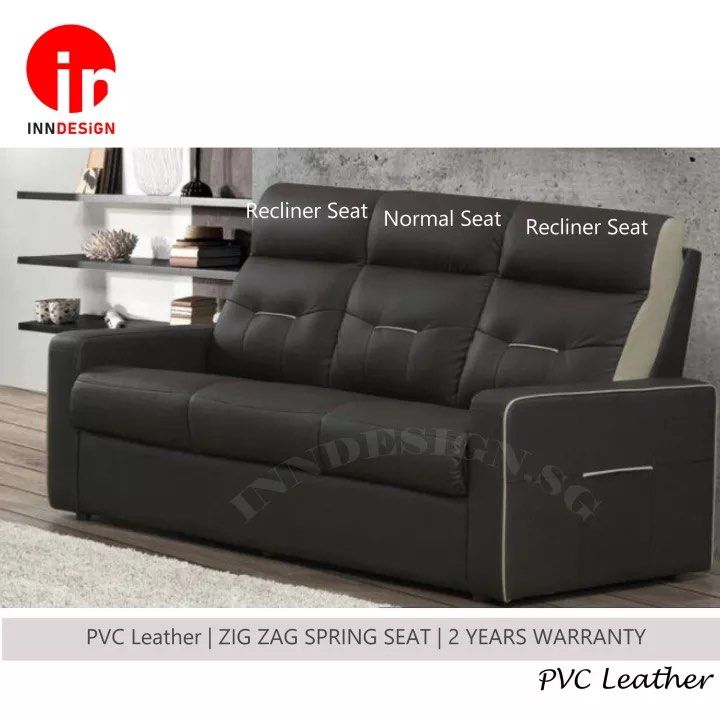 Recliner Sofa preorder PVC Leather, Furniture & Home Living, Furniture ...