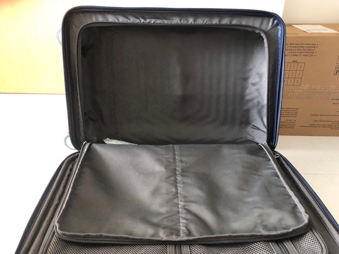 Samsonite Astra Poly-carbonate Navy Hard-sided Cabin Luggage(55 cms ...