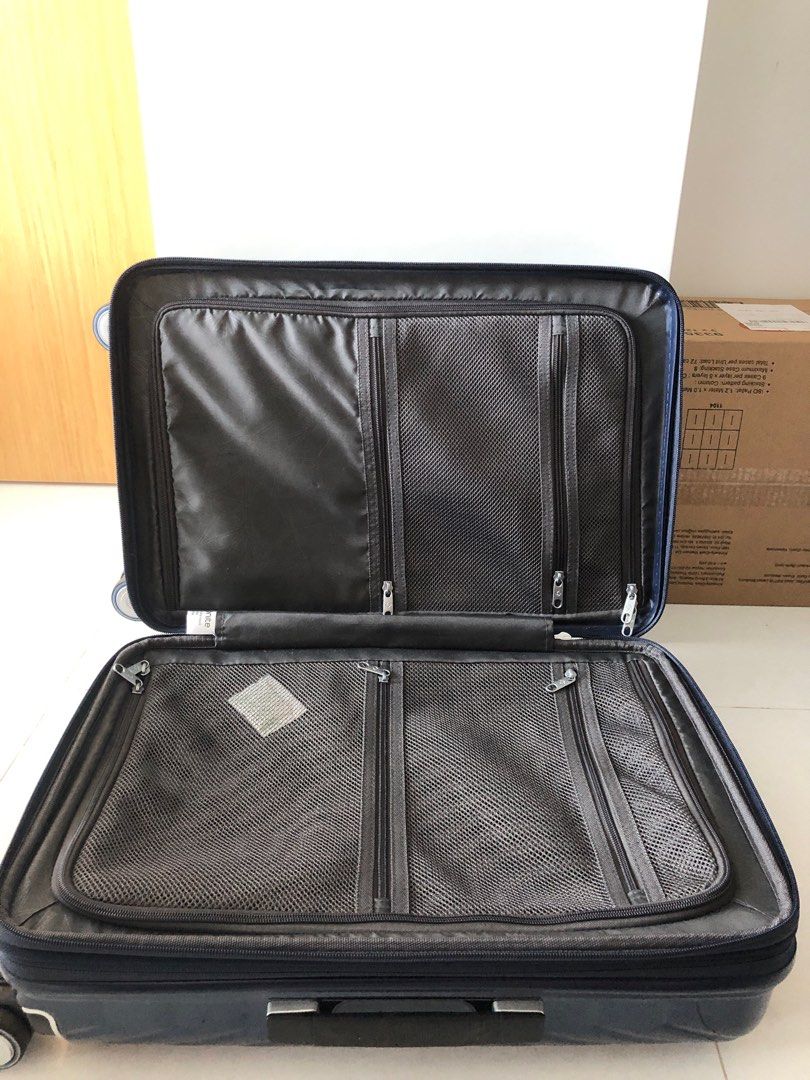 Samsonite Astra Poly-carbonate Navy Hard-sided Cabin Luggage(55 cms ...