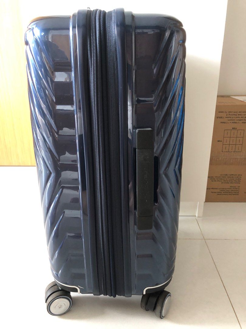 Samsonite Astra Poly-carbonate Navy Hard-sided Cabin Luggage(55 cms ...