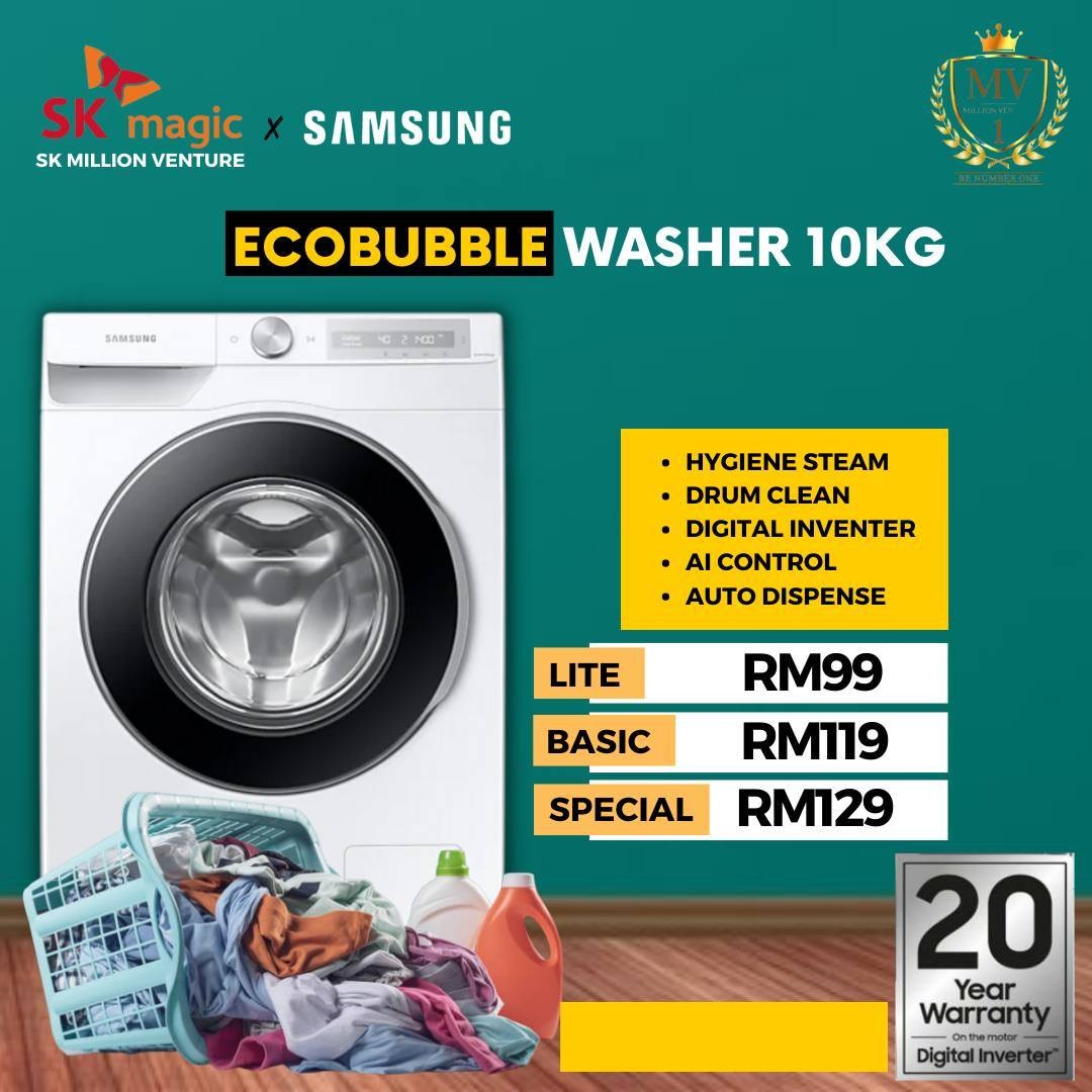 SAMSUNG X SK Magic Washer Machine, TV & Home Appliances, Kitchen ...