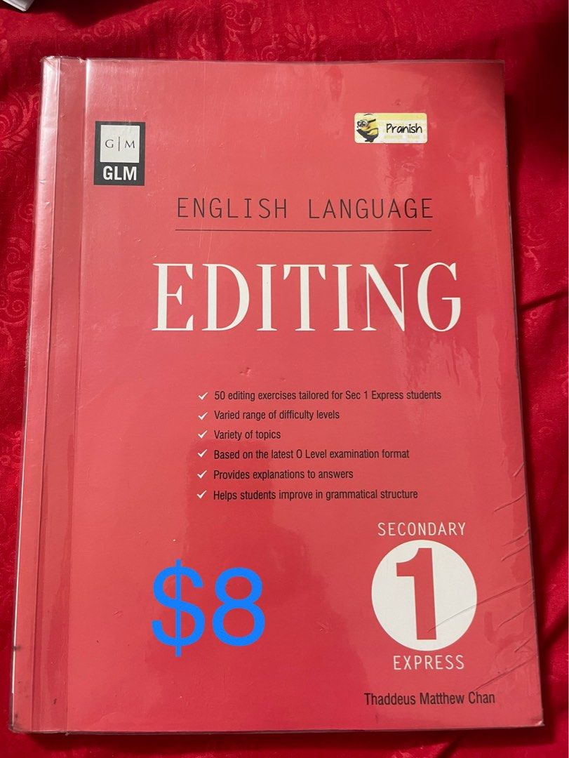 Secondary 1 Express English Editing, Hobbies & Toys, Books & Magazines ...