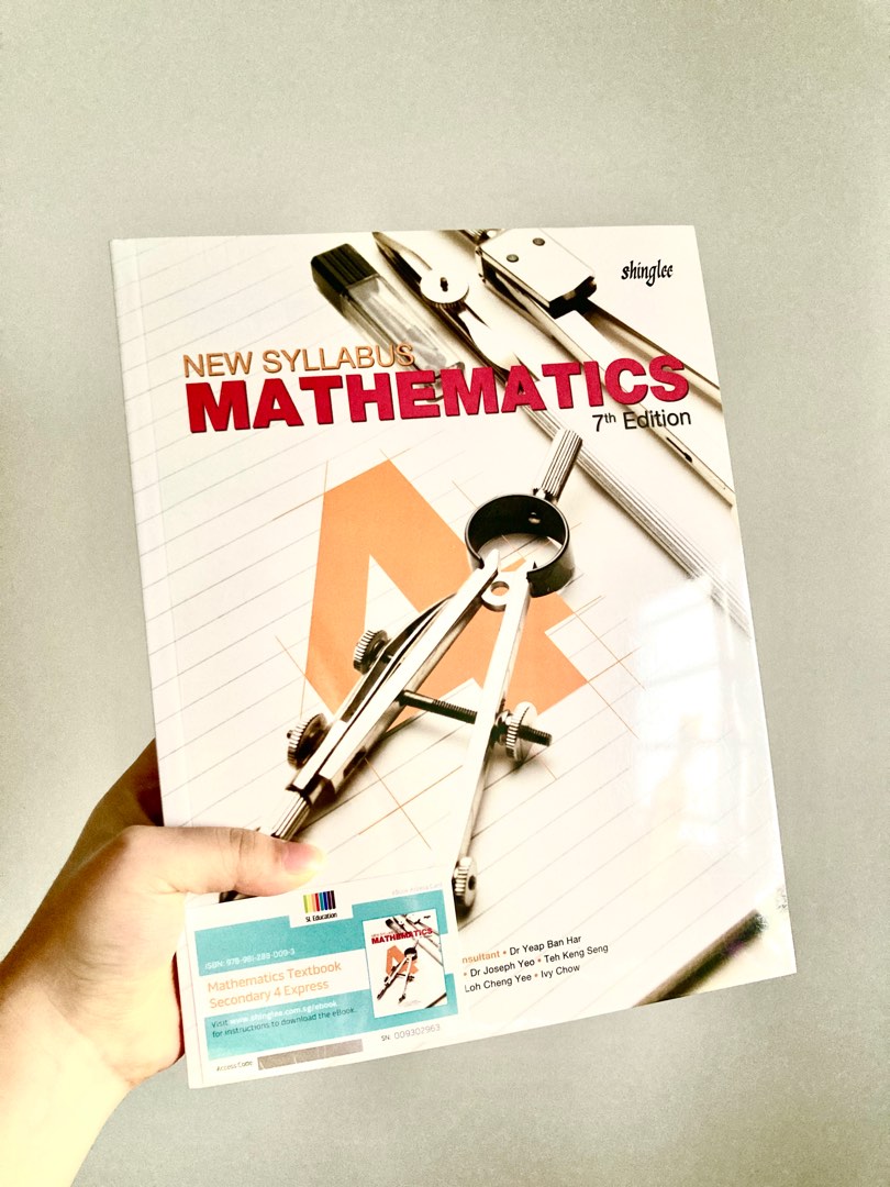 Secondary 4 Math Express Textbook (Shinglee New Syllabus Matnematics ...