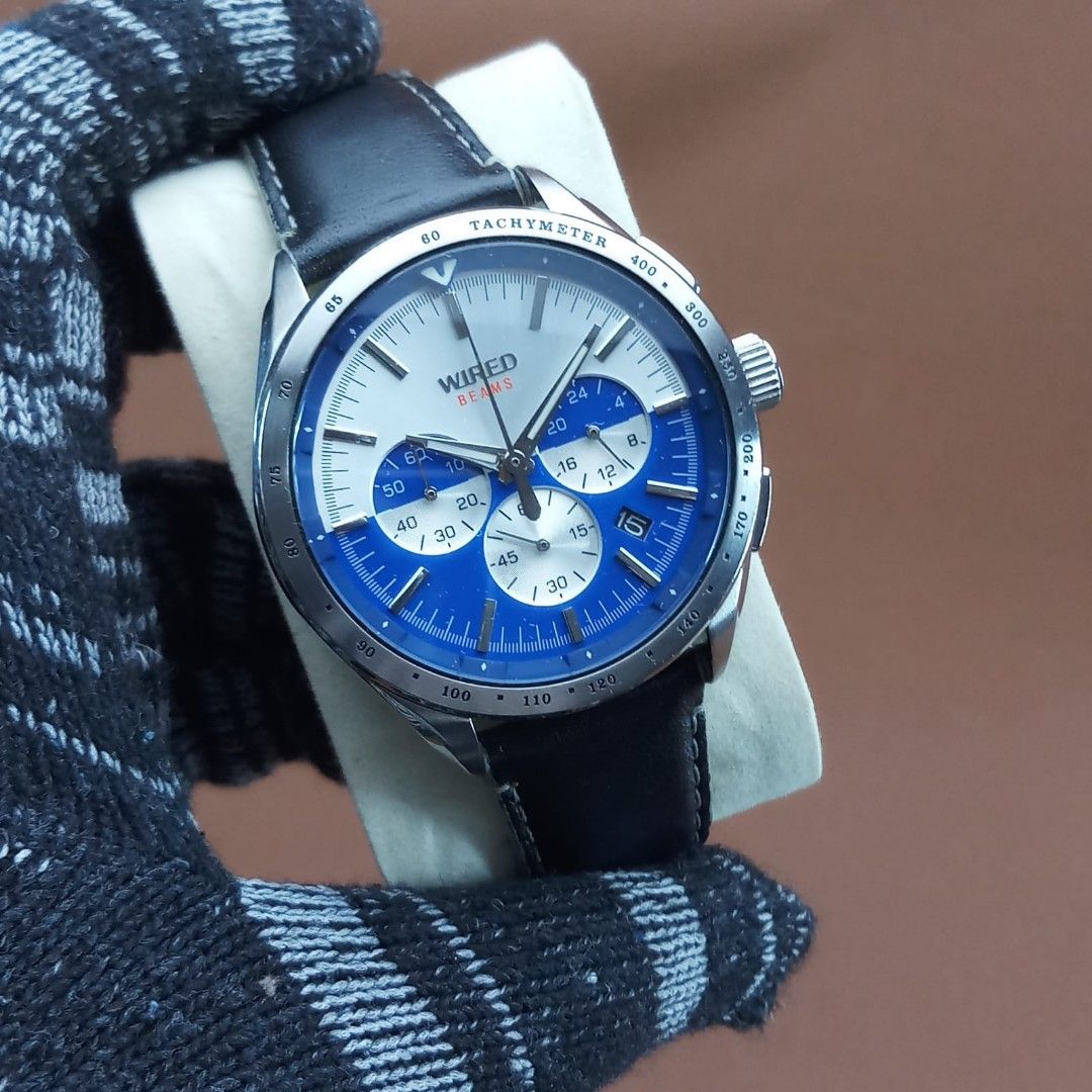 Seiko Wired Chronograph original, Fesyen Pria, Jam Tangan di Carousell