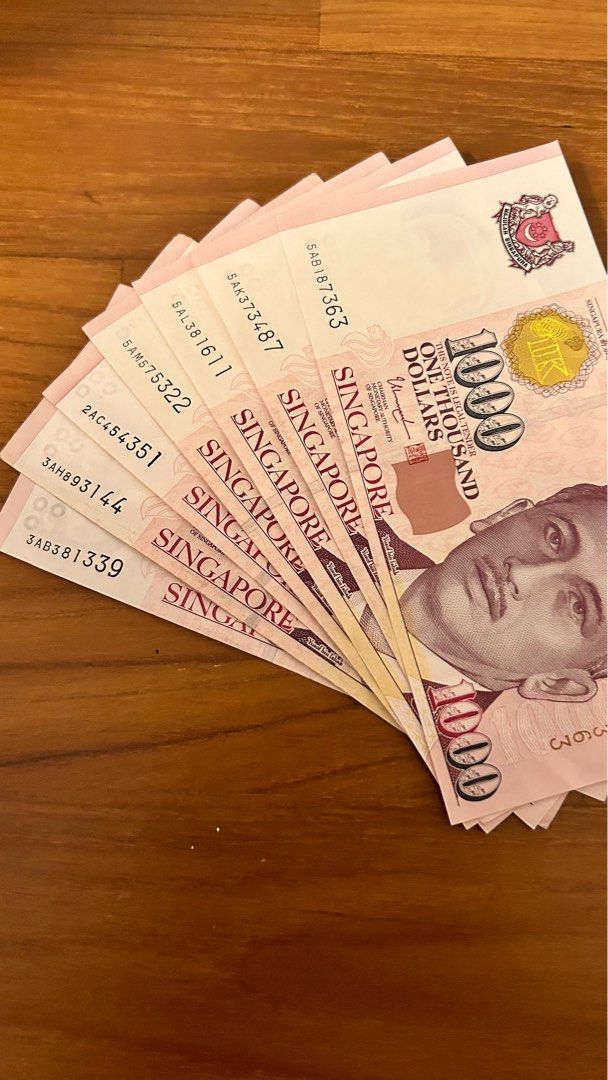 SGD $1000 note NOT IN RUNNING NUMBERS, take all price can engo. Meet up ...