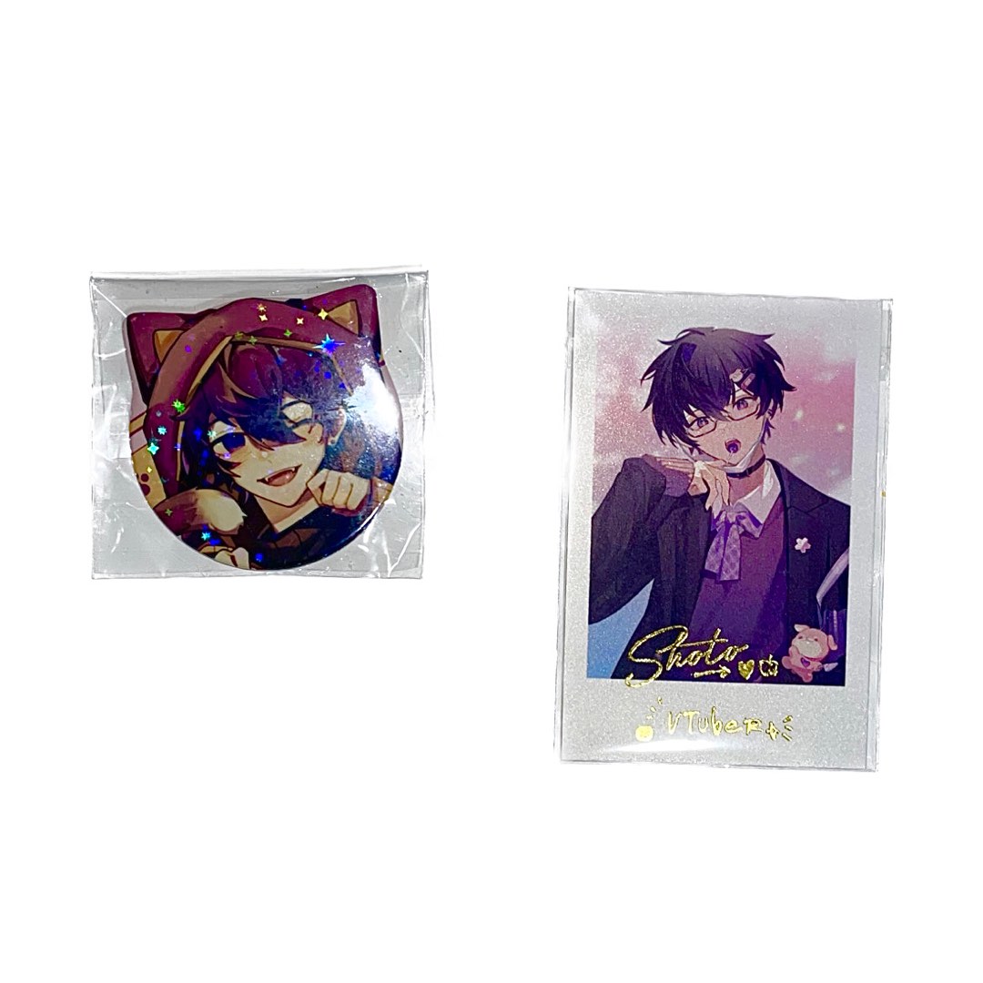 Shoto/Shxtou Vtuber Badge Polaroid Merch, Hobbies & Toys, Memorabilia ...