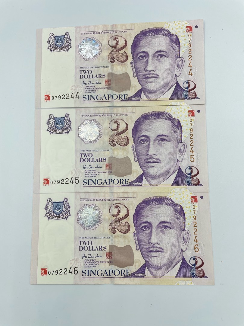 Singapore year 2000 - two dollars notes, Hobbies & Toys, Memorabilia ...