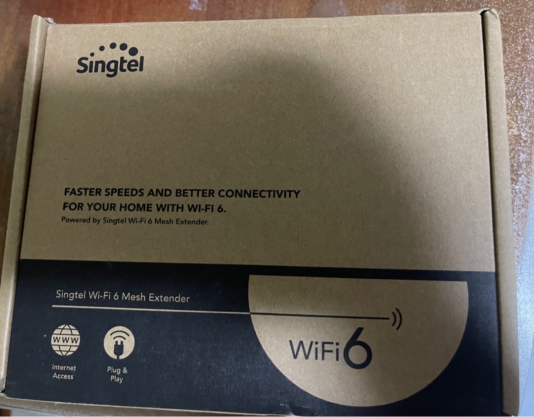 Singtel Wi-Fi 6 Mesh Extender, Computers & Tech, Parts & Accessories ...