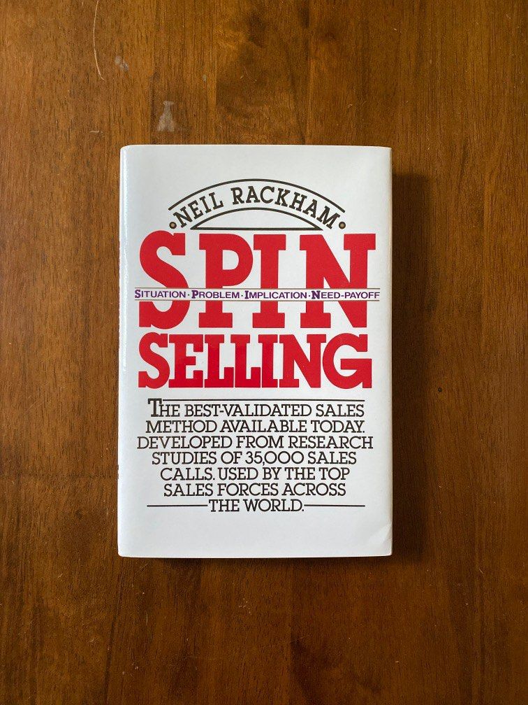Spin Selling by Neil Rackham, Hobbies & Toys, Books & Magazines ...