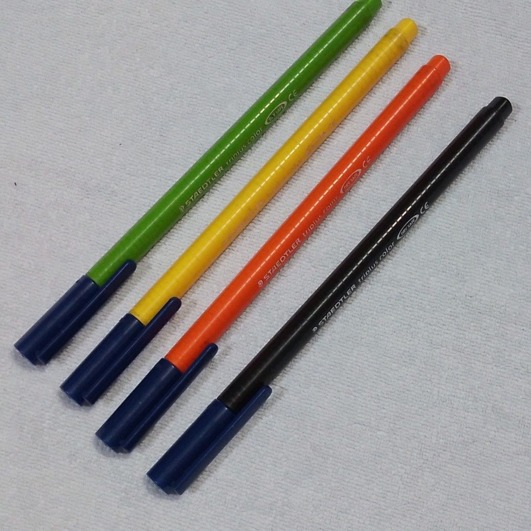 Staedler Triplus Color Fibre-tip Triangular Pens, Hobbies & Toys ...