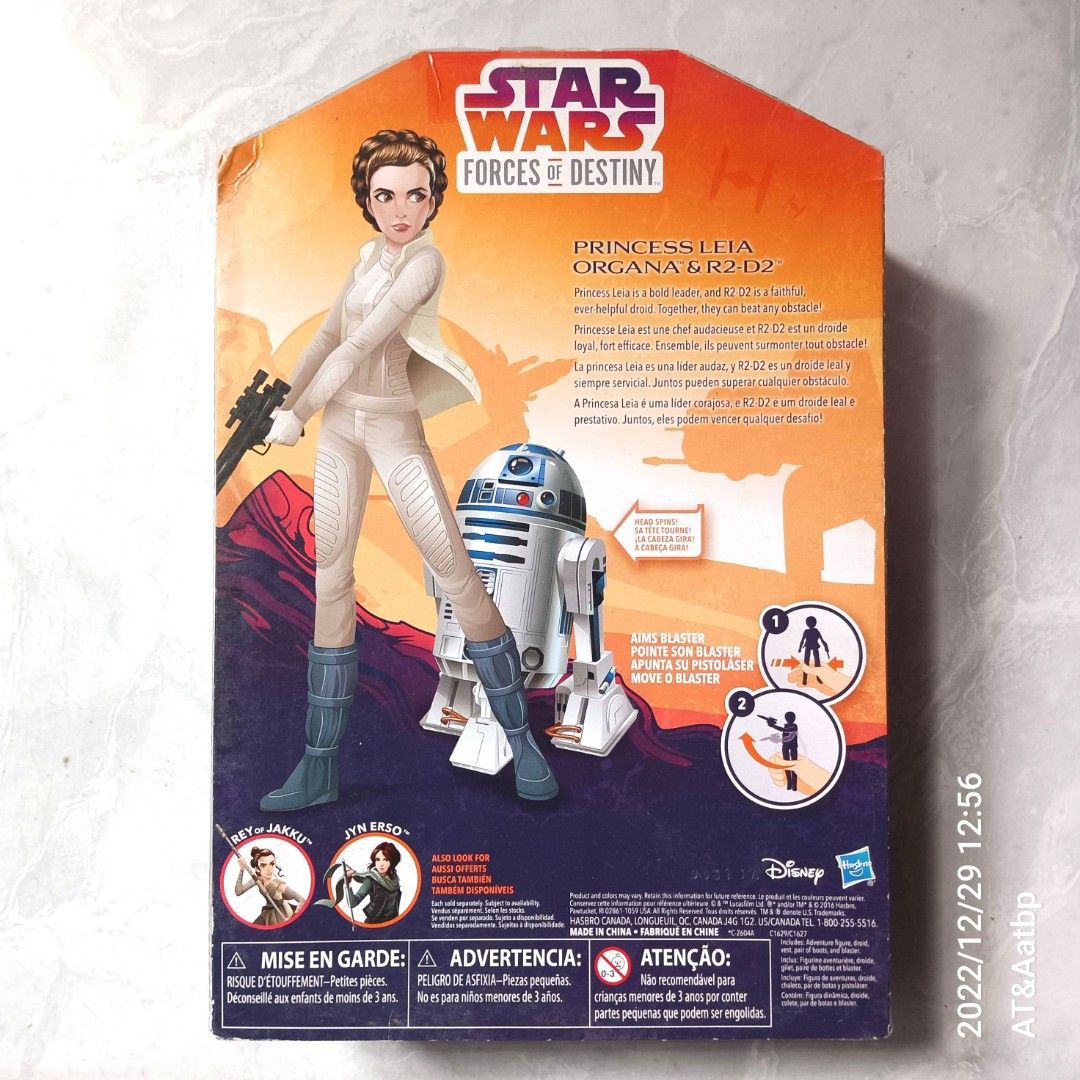 Star Wars Forces of Destiny PRINCESS LEIA & R2-D2, Hobbies & Toys, Toys ...