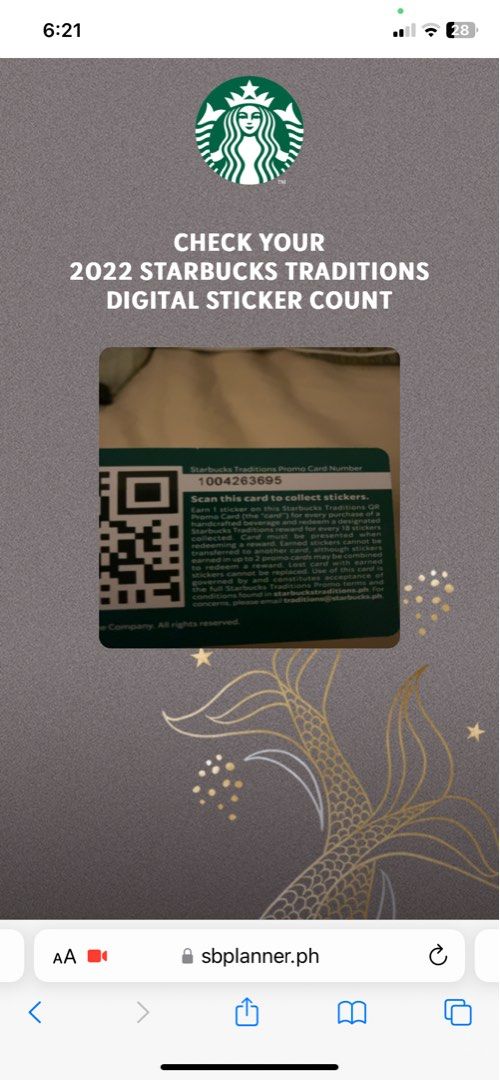 Starbucks QR card (12 stickers), Tickets & Vouchers, Vouchers on Carousell